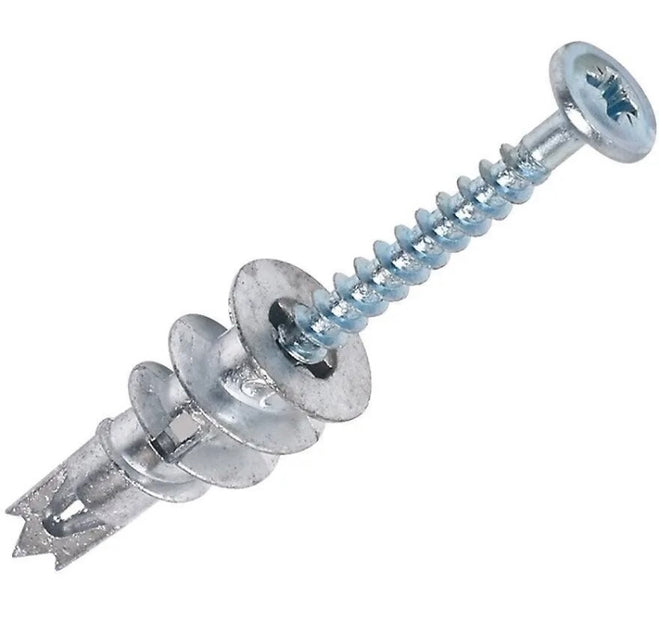 DRILL CAVITY WALL SPEED ANCHOR PLUGS INCLUDING SCREWS PLASTERBOARD ...