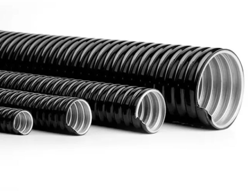 BLACK PVC COVERED STEEL CONDUIT , METAL FLEXI KOPEX – Bronx Electrical